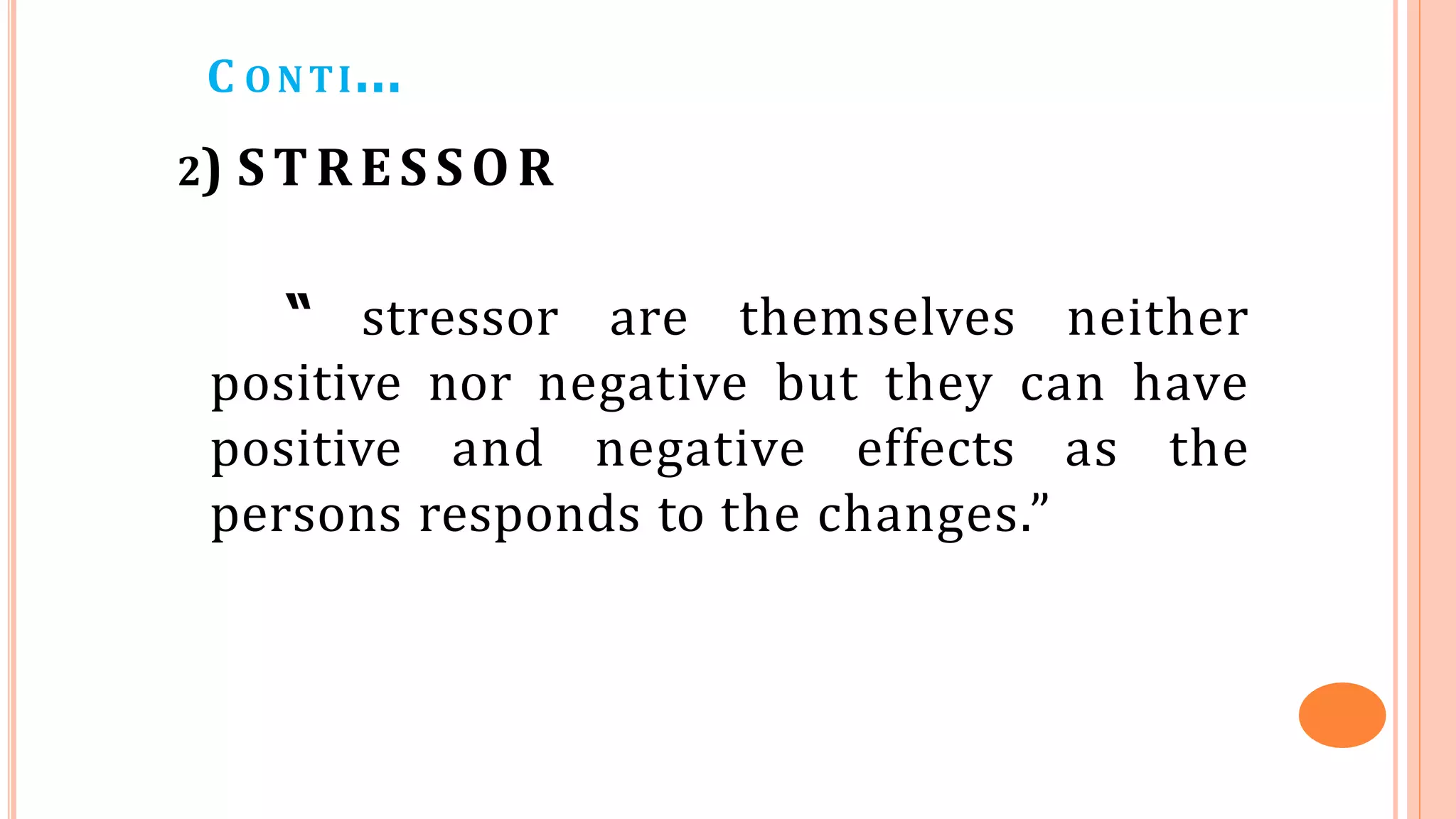 STRESS AND ADAPTATION | PPTX