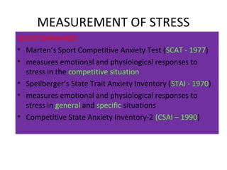 Stress and anxiety 2012 | PPT