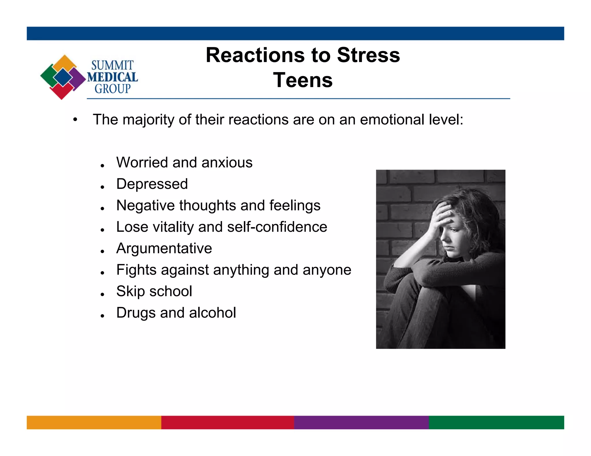 Stress and anxiety in teens and young adults | PDF