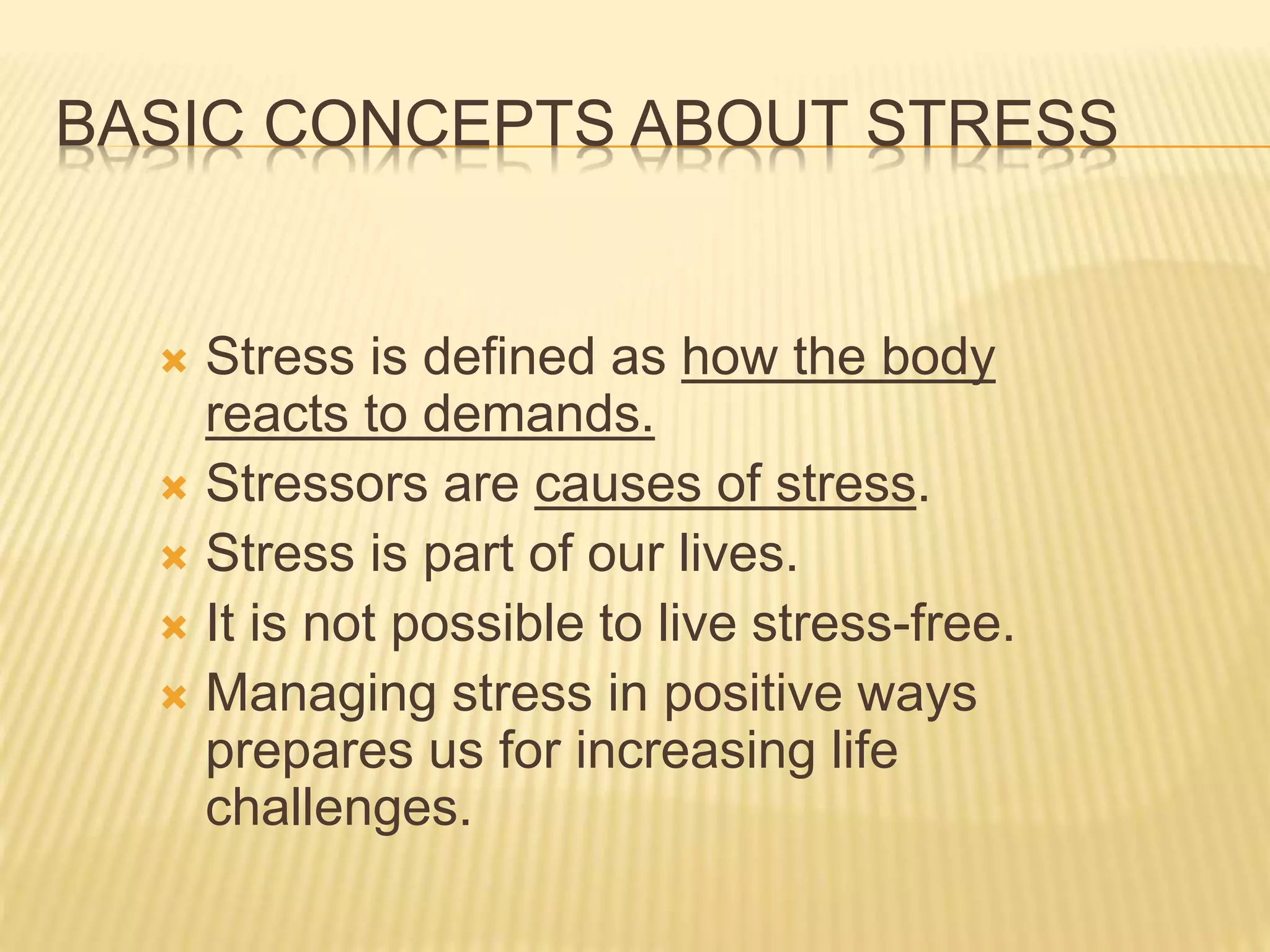 Stress and causes | PPTX