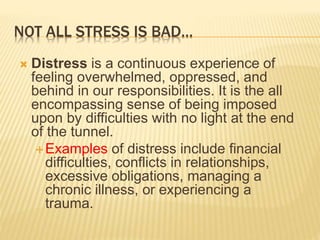 Stress and causes | PPTX