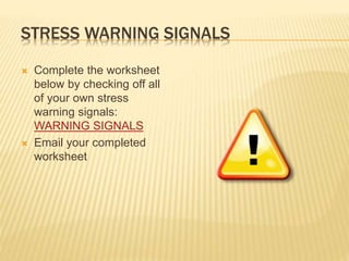 Stress and causes | PPTX