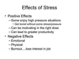 Stress and conflict | PPT