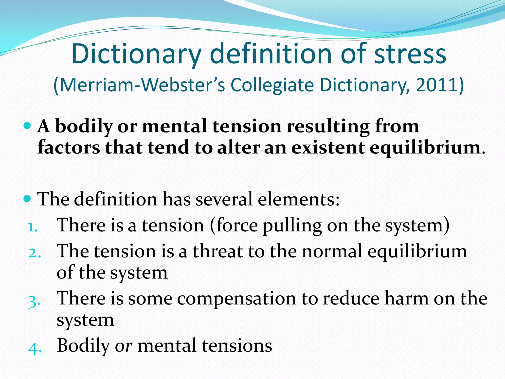 Lecture 8: Stress and coping - Dr.Reem AlSabah | PDF