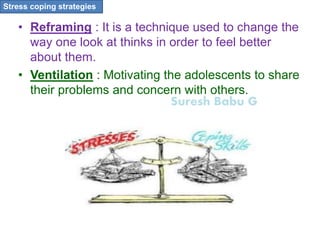 Stress and coping stress - Stress management strategies - Adolescent ...