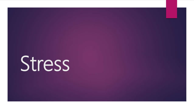 Stress and coping stress | PPT