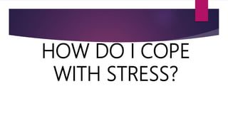 Stress and coping stress | PPT