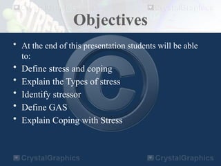 STRESS AND COPNG.pptx for nurses and lhvs. | PPT