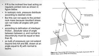 Stress and deflections in rocks under footings copy | PPT