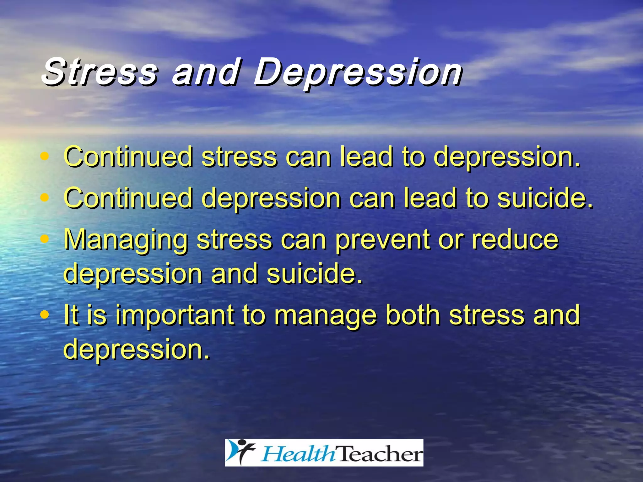 Stress and depression | PPT