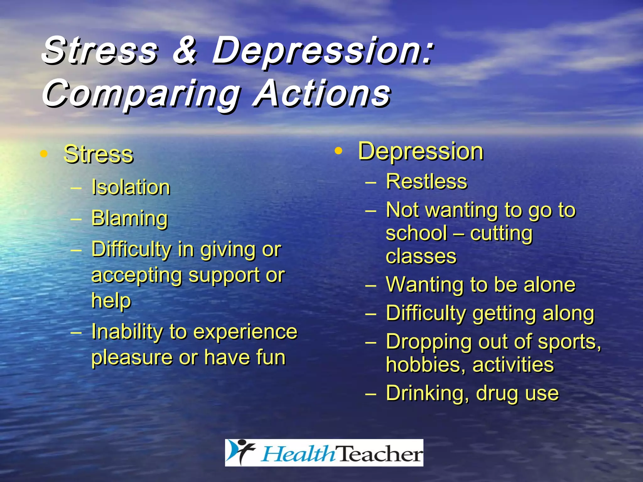 Stress and depression | PPT