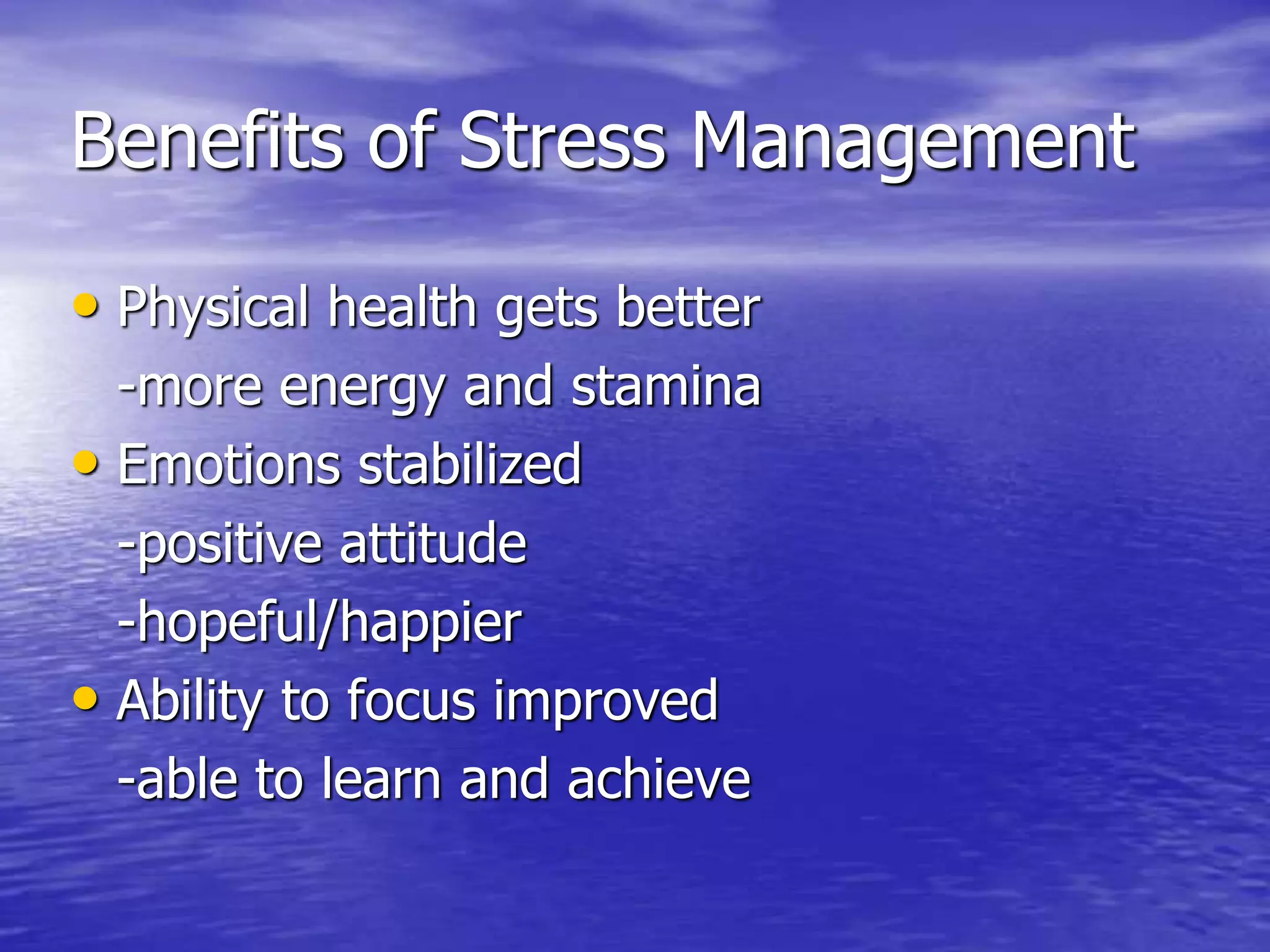Stress and Distress | PPTX