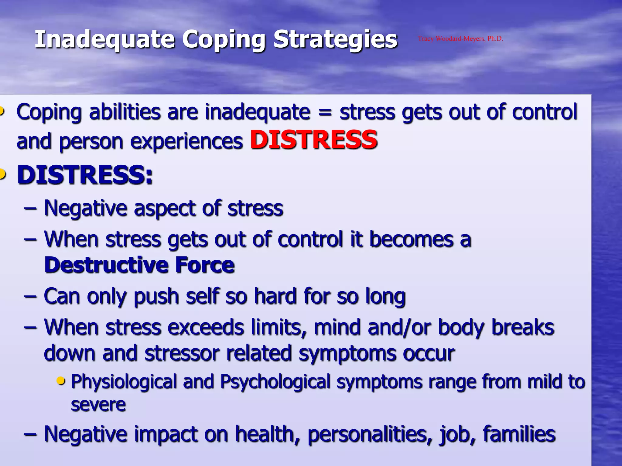 Stress and Distress | PPTX