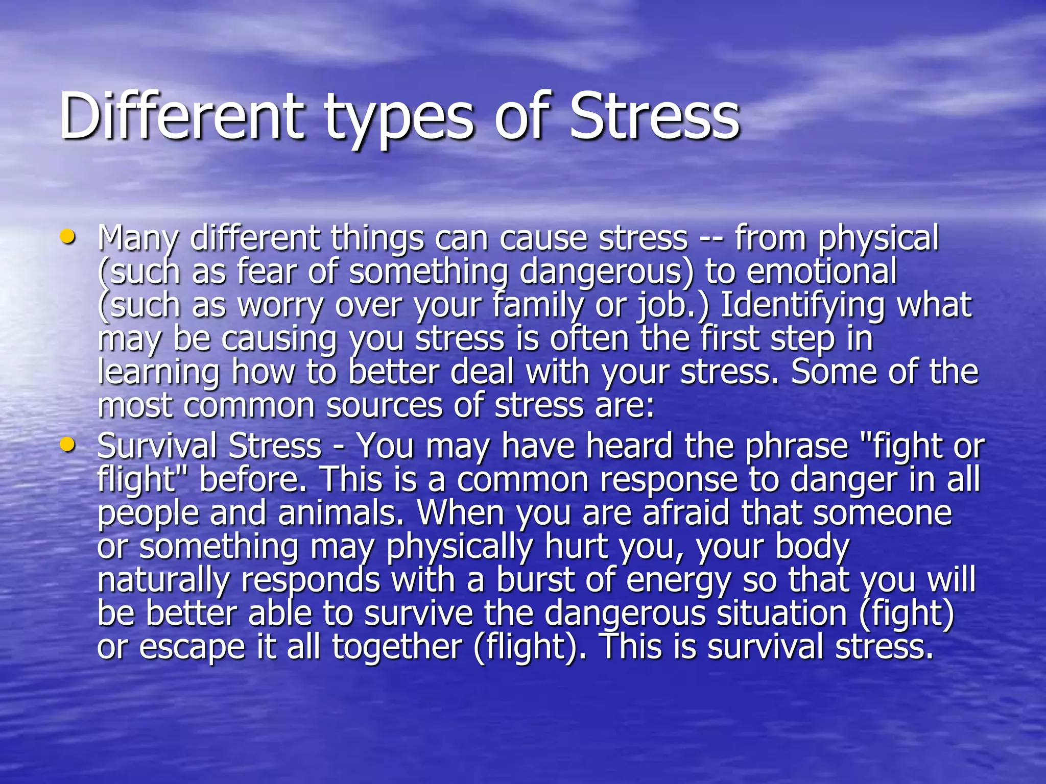 Stress and Distress | PPTX