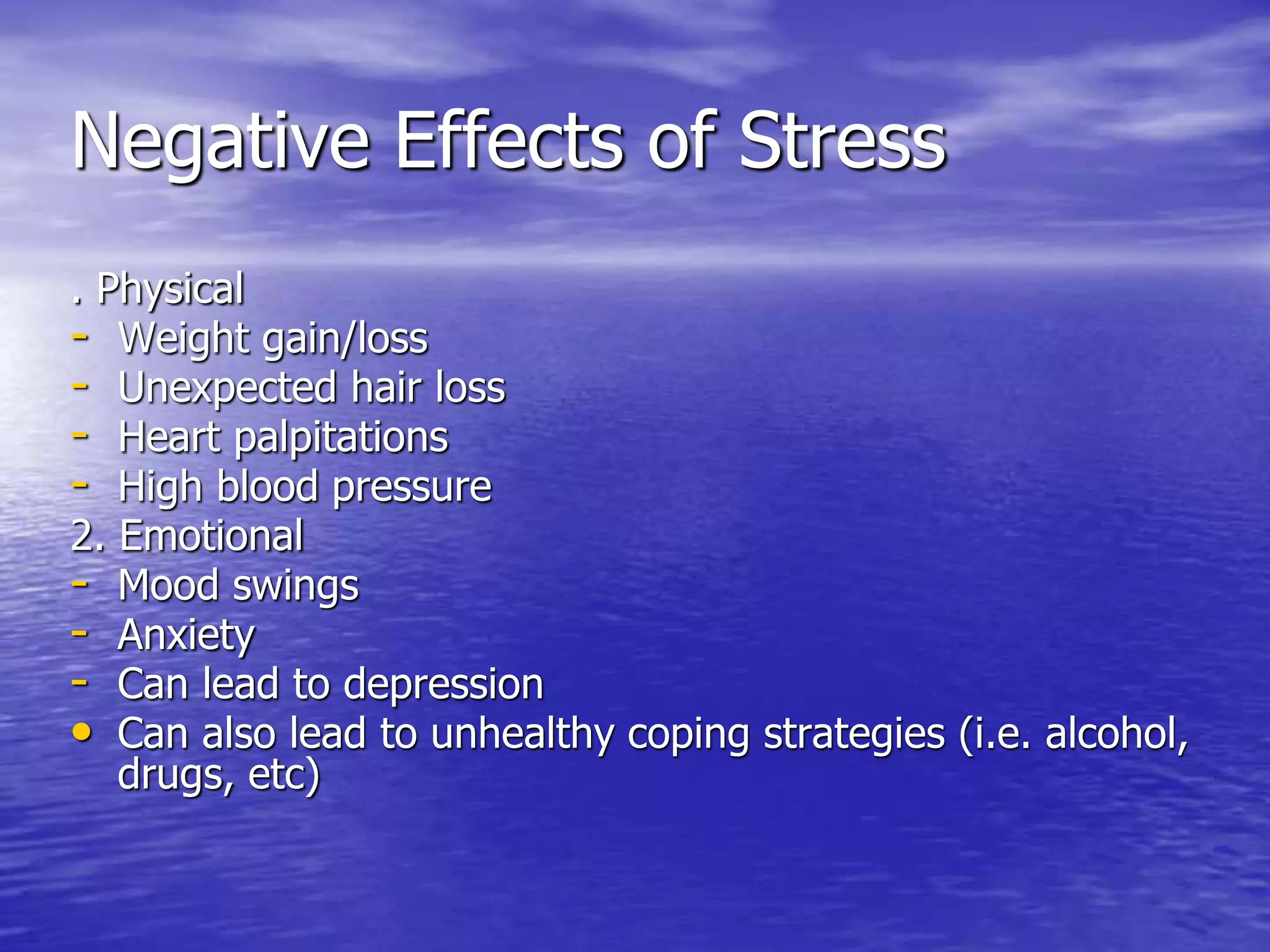 Stress and Distress | PPTX