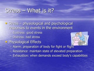 Stress and Distress | PPTX