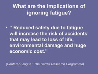 Stress and fatigue on ships | PPT