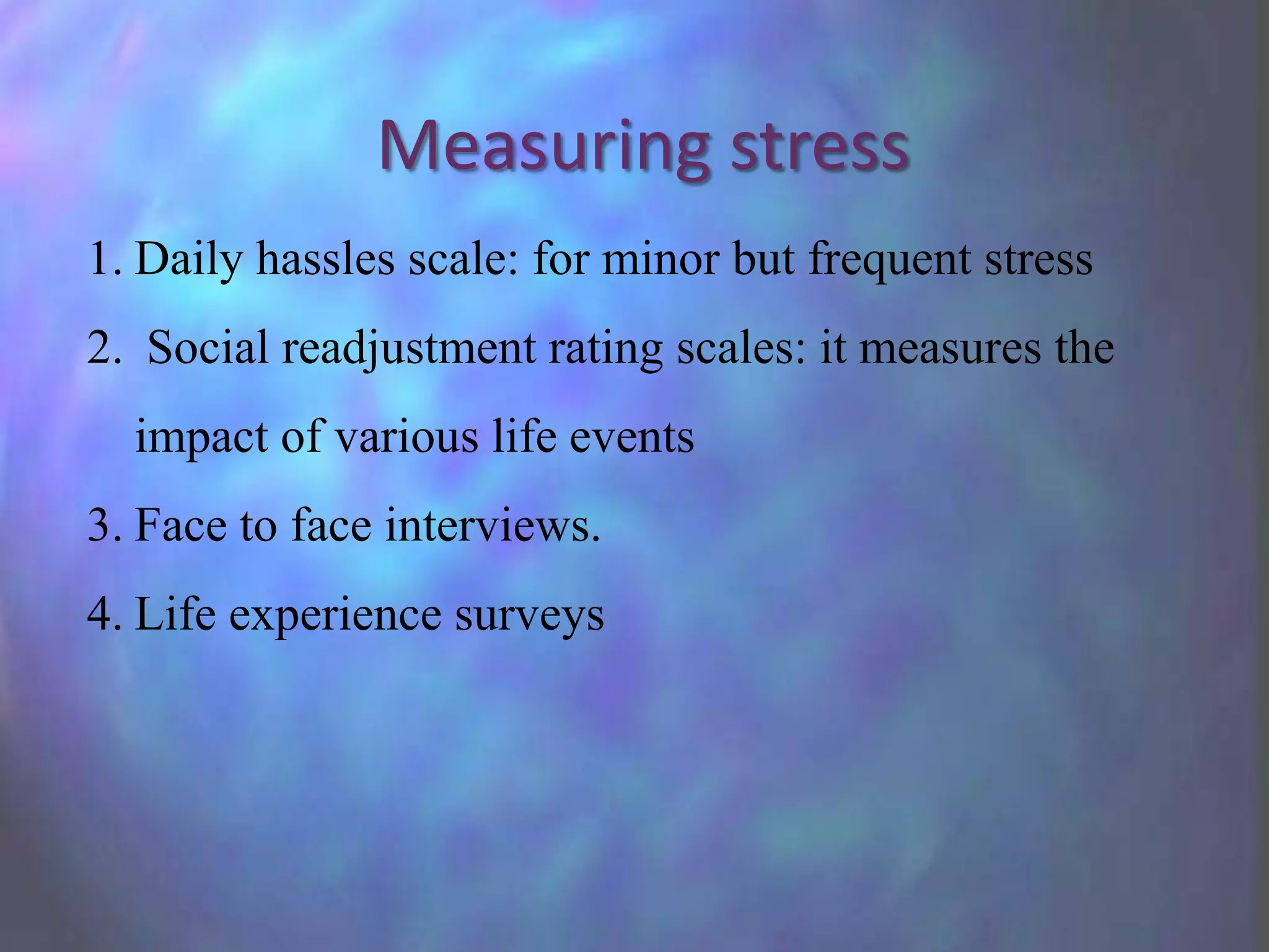 Stress and health | PPTX