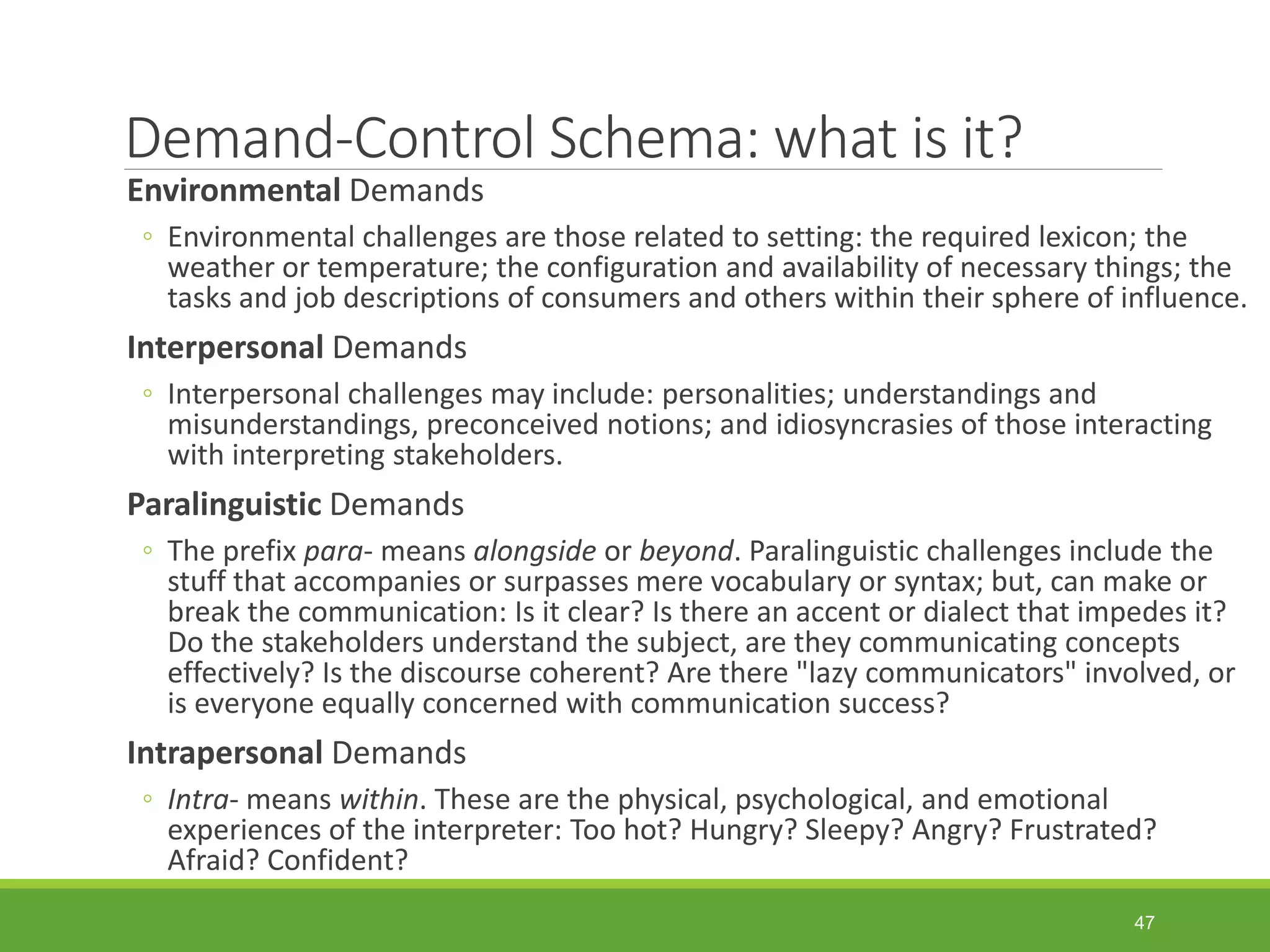 Stress and Interpreting | PPT