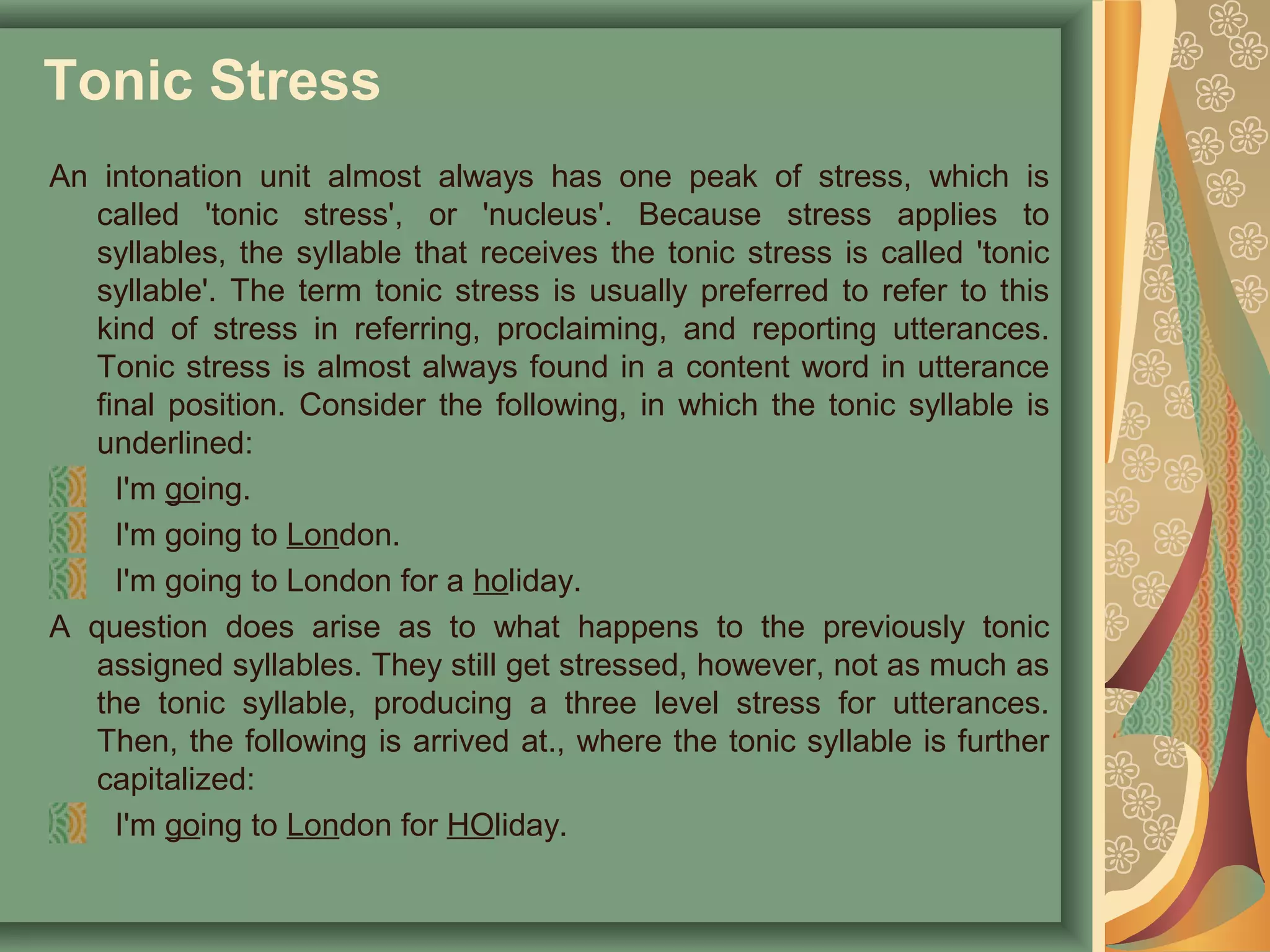Stress and intonation | PPT