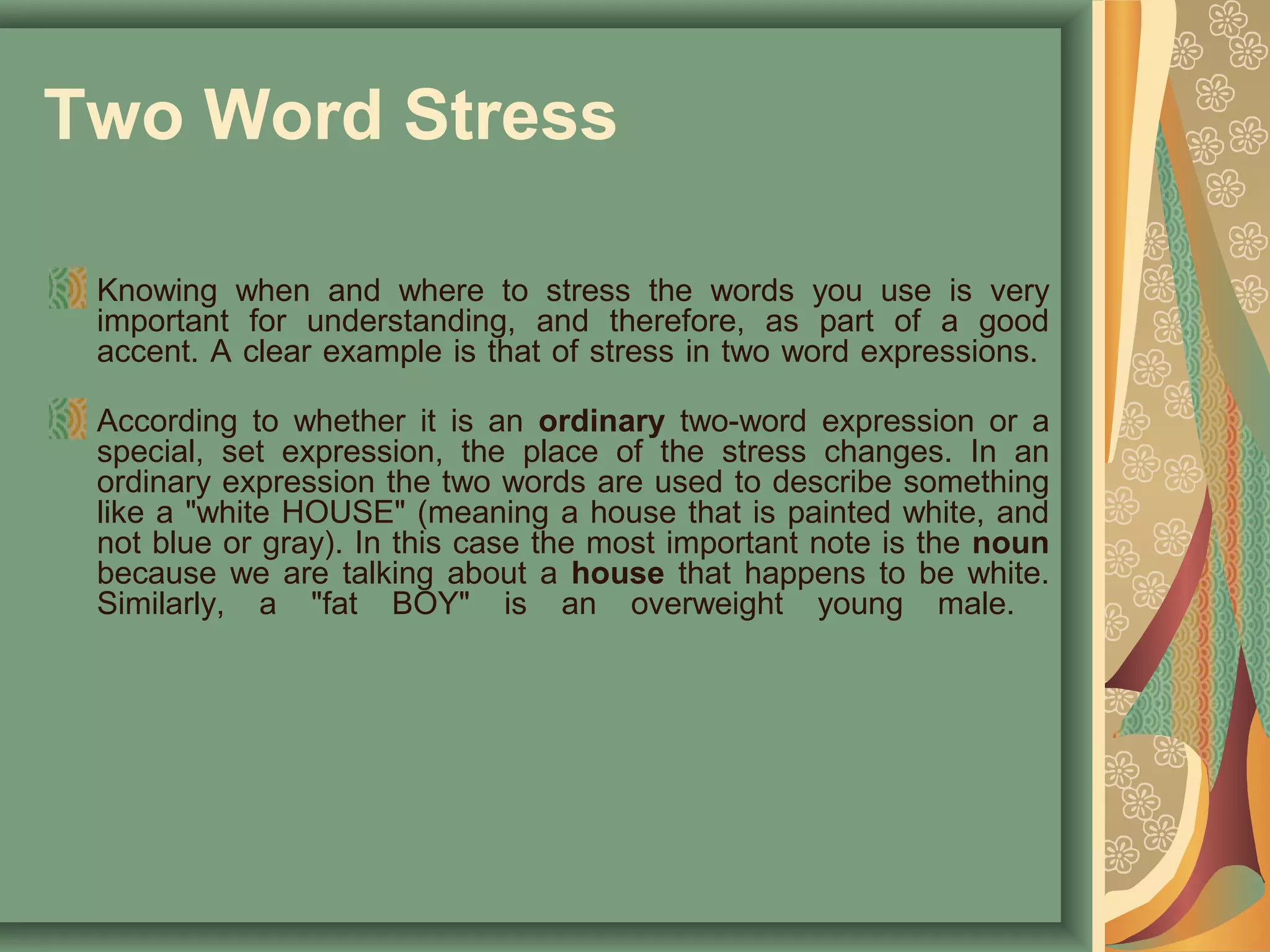Stress and intonation | PPT