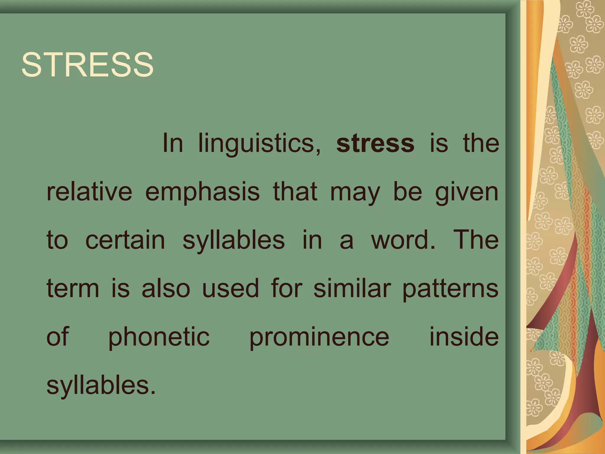 Stress and intonation | PPT