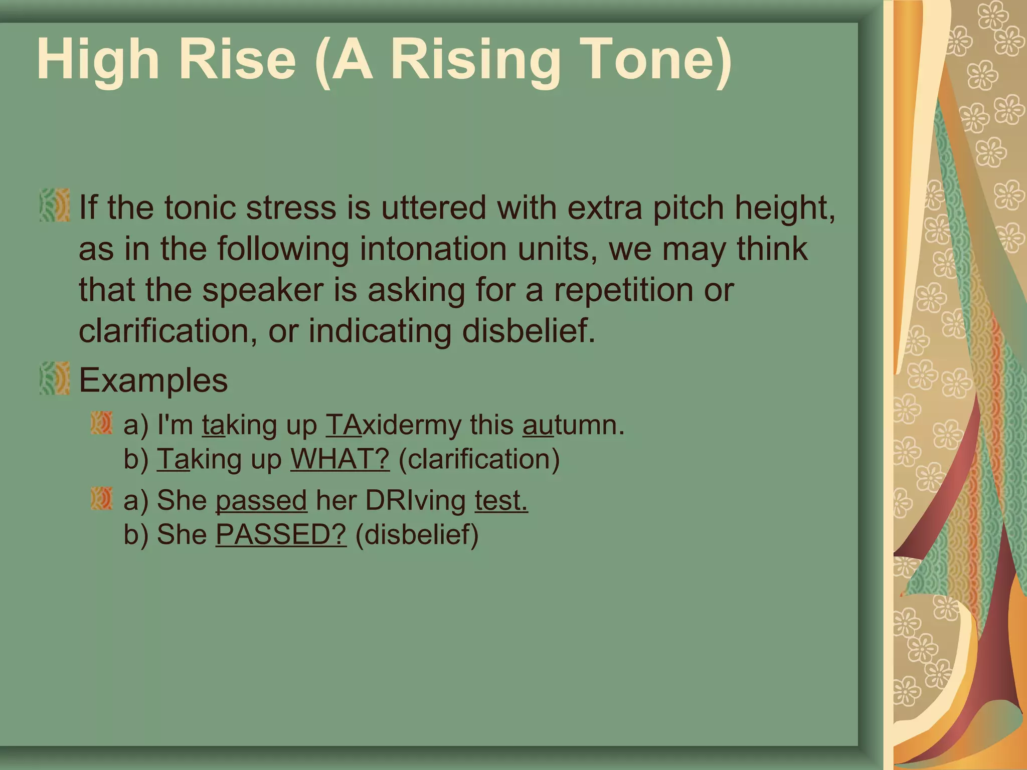 Stress and intonation | PPT