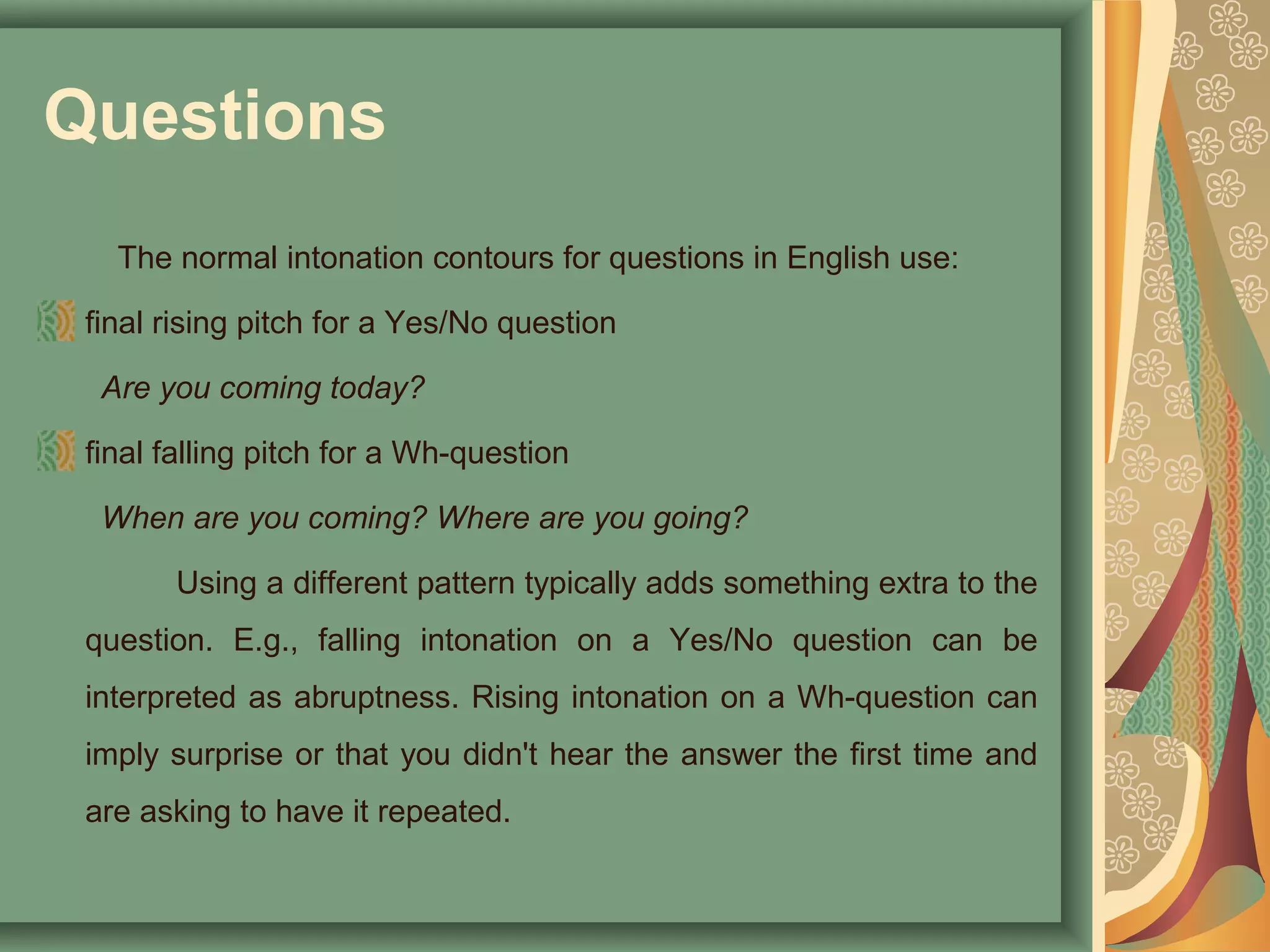 Stress and intonation | PPT