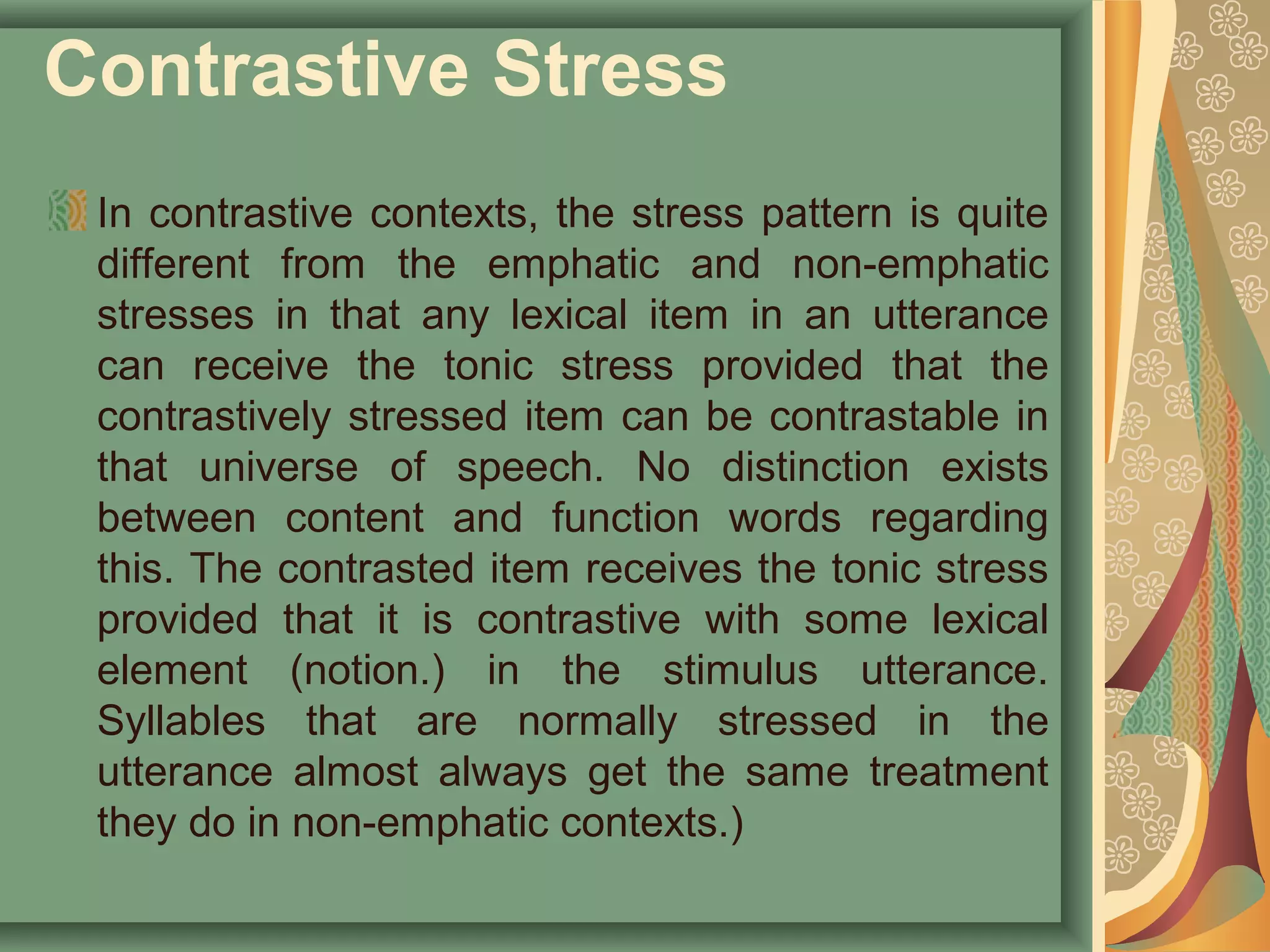 Stress and intonation | PPT