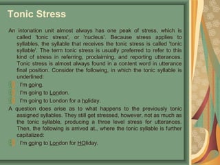 Stress and intonation | PPT