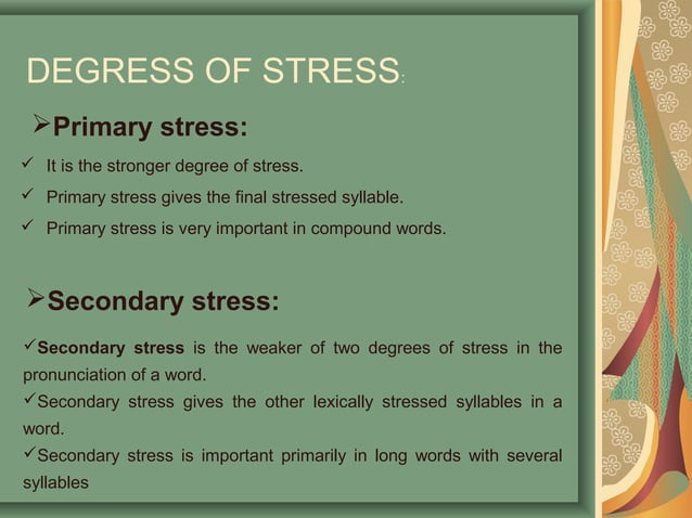 Stress and intonation | PPT