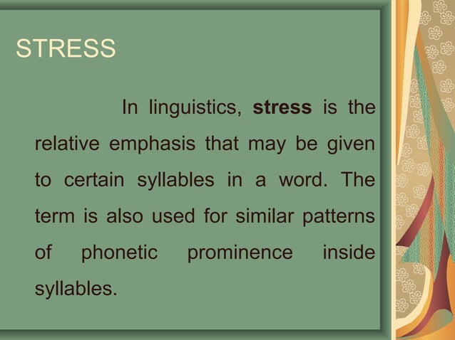 Stress and intonation | PPT