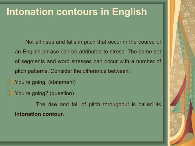 Stress and intonation | PPT