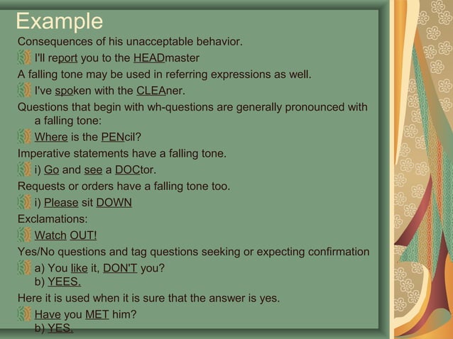 Stress and intonation | PPT