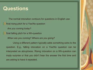 Stress and intonation | PPT