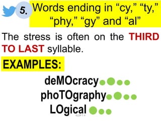 Stress and intonation | PPTX