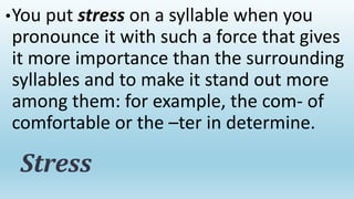 Stress and intonation | PPTX