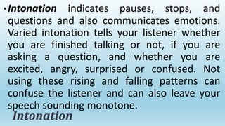 Stress and intonation | PPTX