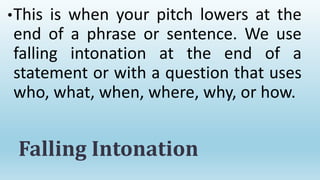 Stress and intonation | PPTX