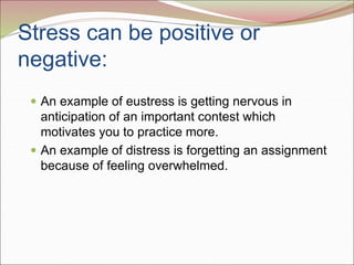 Stress and it's effects ppt final | PPT