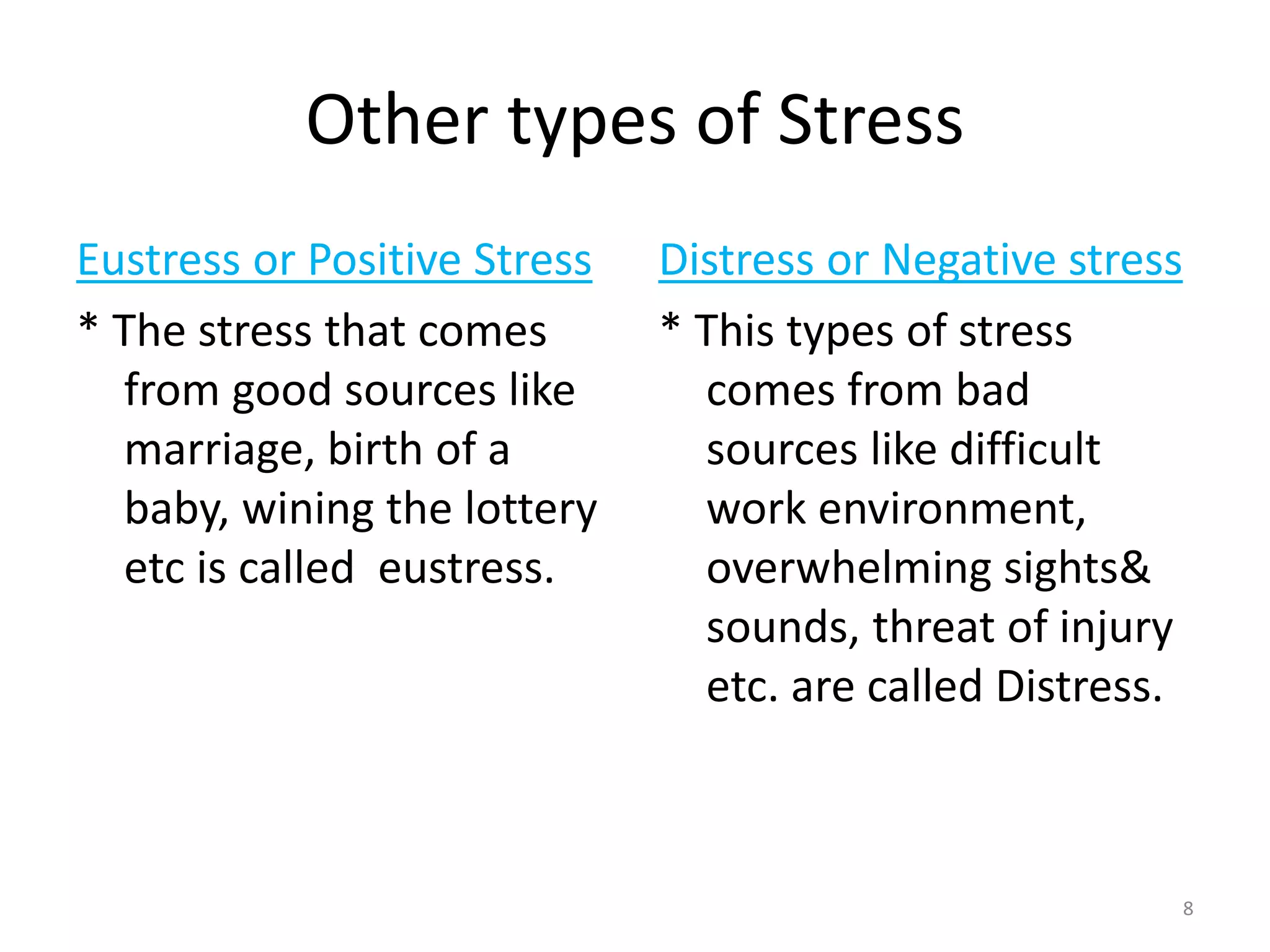 Stress and its management | PPTX