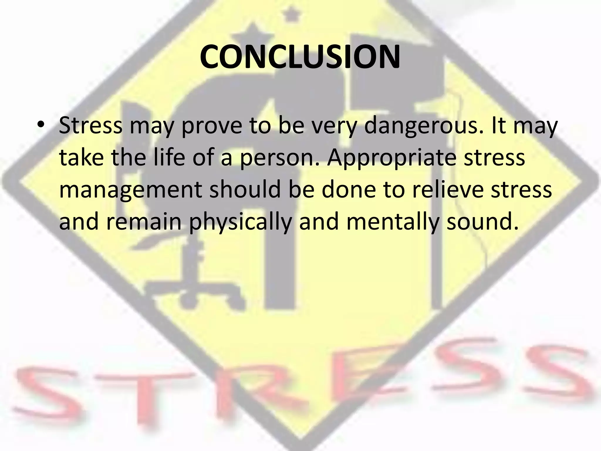 Stress and its stages final | PPTX