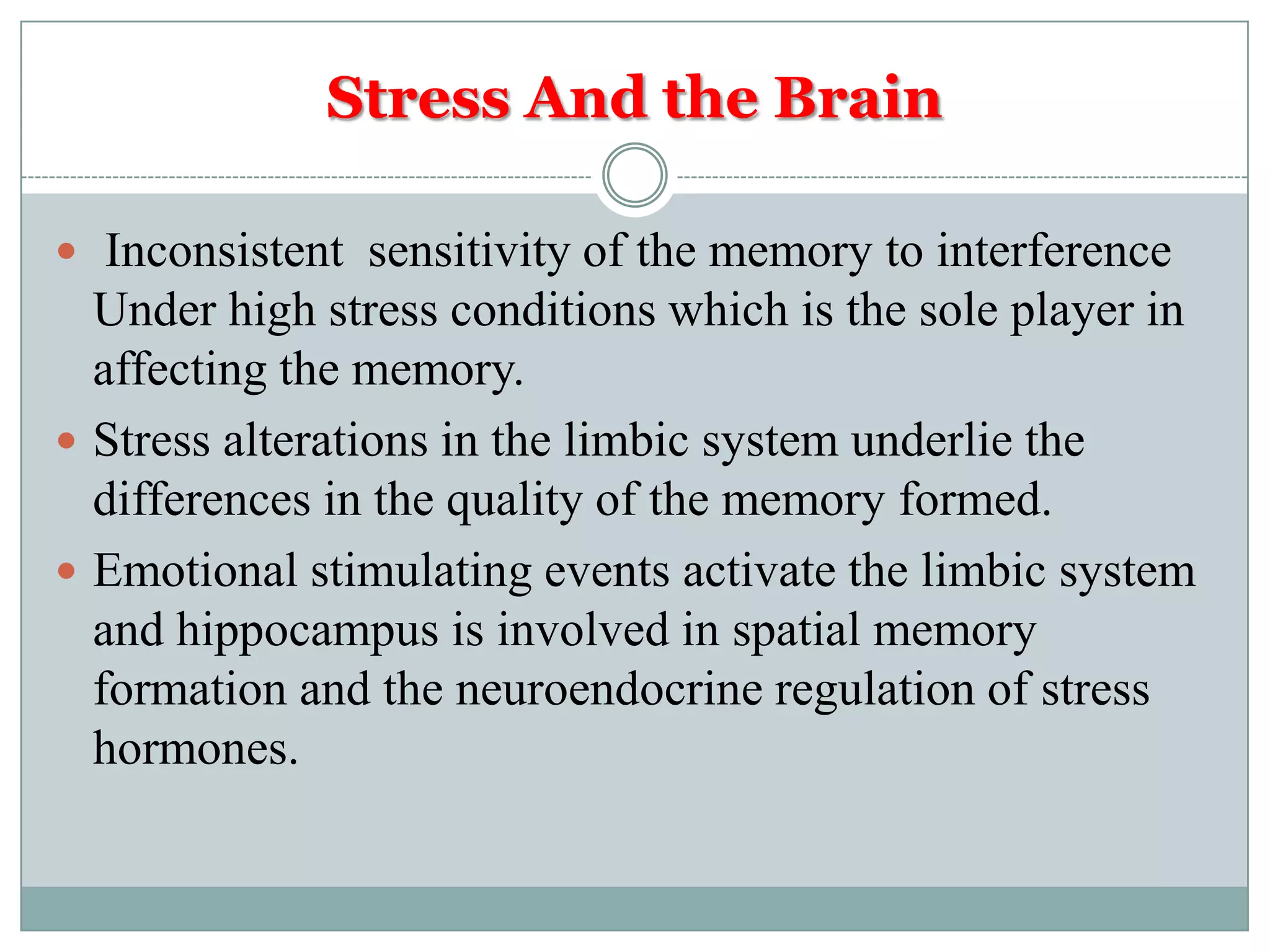 Stress and learning eduu 606 | PPT