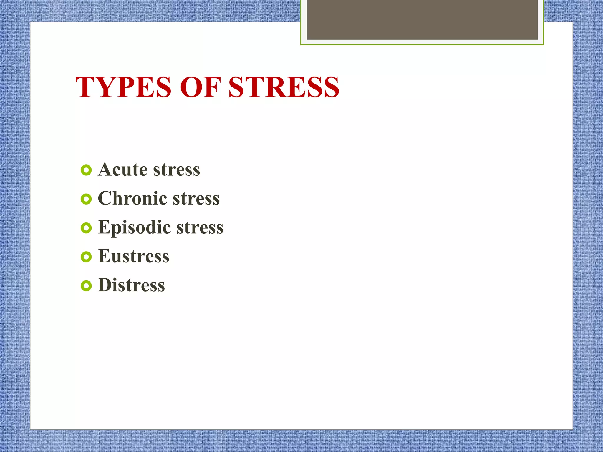 Stress and management | PPTX