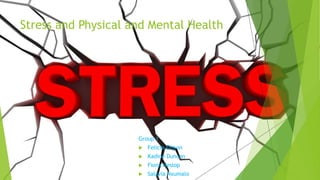 Abnormal psychology Stress and mental health | PPT