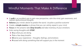 Resilience, Mindfulness and Stress Reduction | PPT