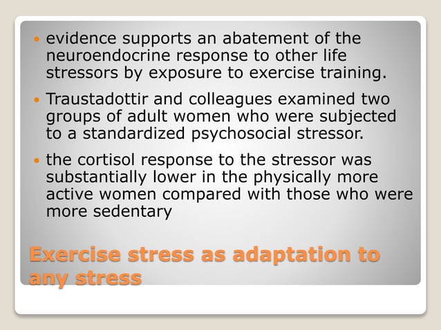 Stress and Physical Activity | PPTX