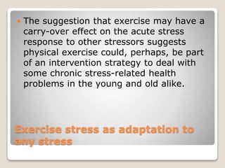 Stress and Physical Activity | PPTX