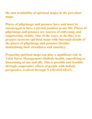 Stress and spiritual maps dr. shriniwas kashalikar | DOC