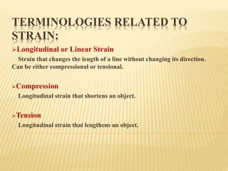Stress and strain | PPTX
